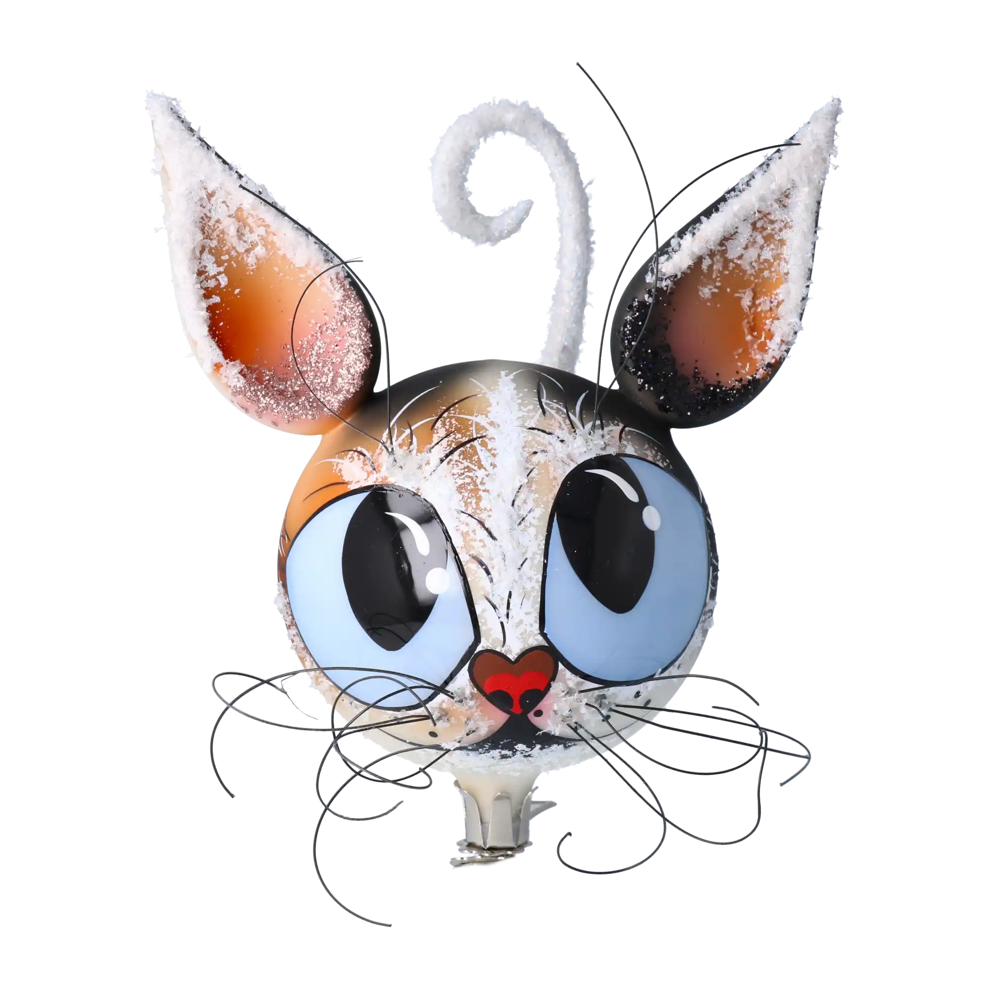 Playful Cat - Handmade Glass Christmas ornament. – BluBom v3